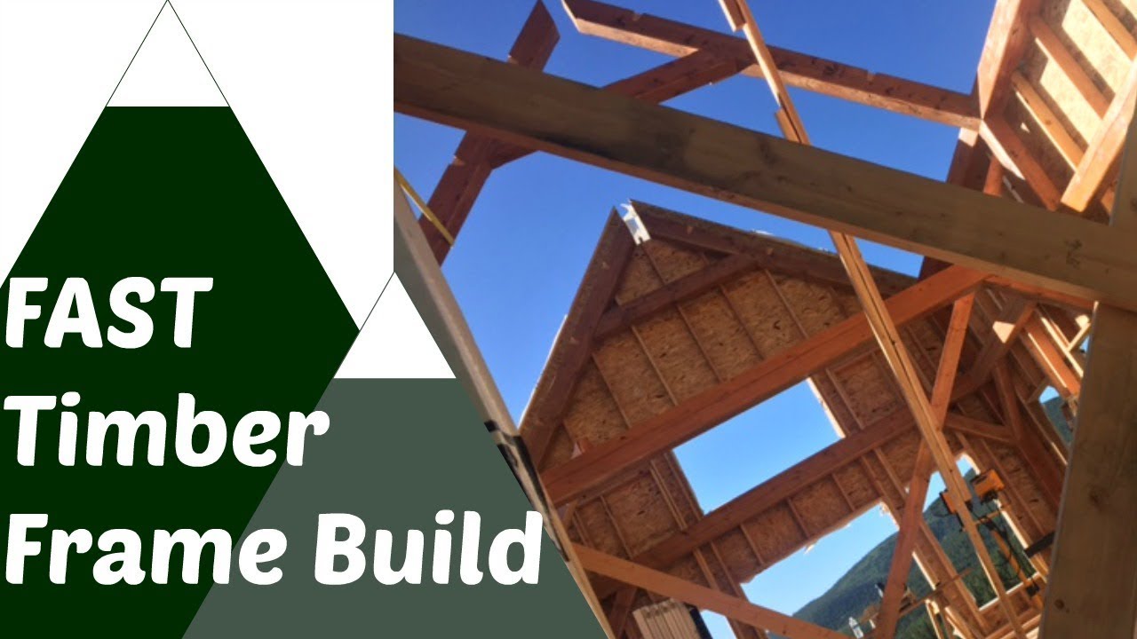 Framed & Raised Timber Frame Home in 7 Days - YouTube
