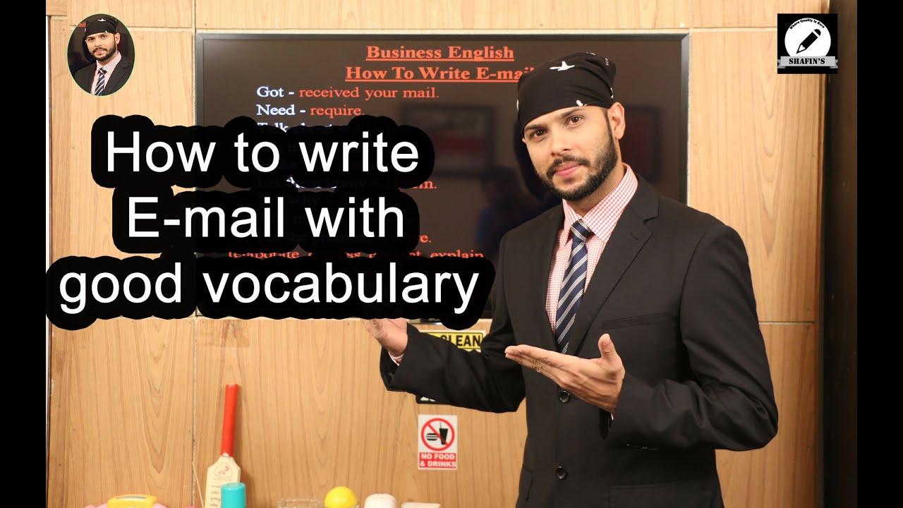 How To Write E-mail With Good Vocabulary | English Spoken Tutorials For ...