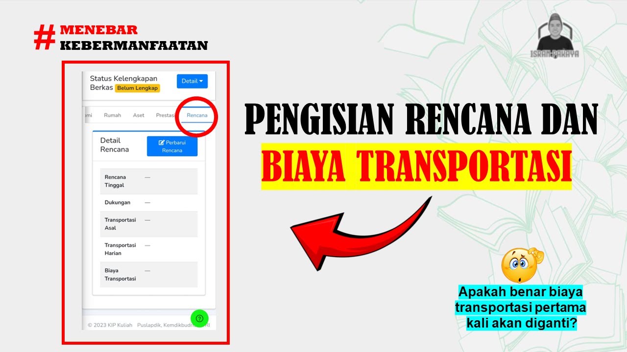 Pengisian Menu Rencana KIP Kuliah - YouTube