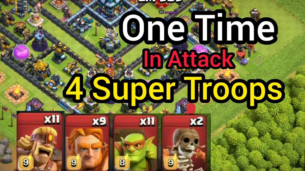 4 Super Troops in Clash Of Clans | Super Barbarian |Super Goblin |Super ...