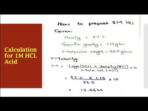 Prepare 1M HCl solution | 1M HCl solution preparation by simple method - YouTube