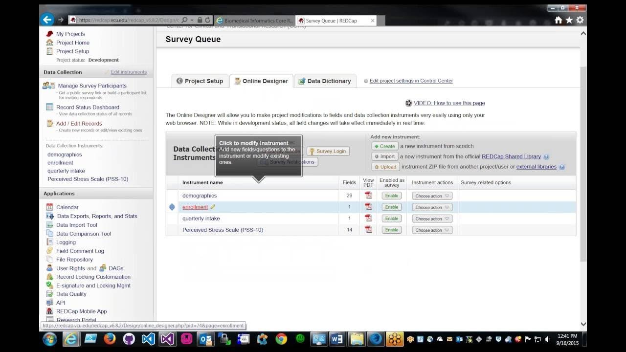 REDCap Survey Queue - YouTube