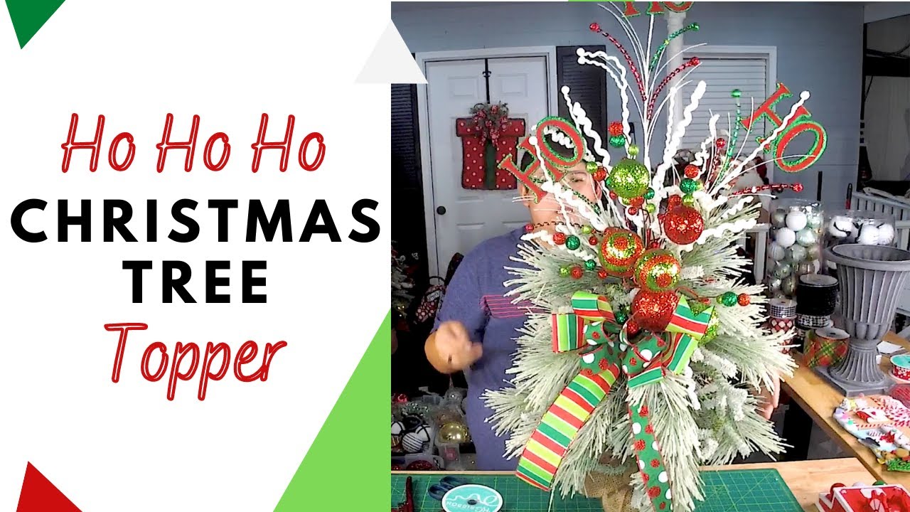 Ho Ho Ho Christmas Tree Topper - YouTube