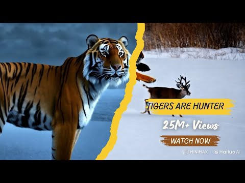 tigers are hunt#viralvideo#animation #documentary #cartoon @MrBeast ...