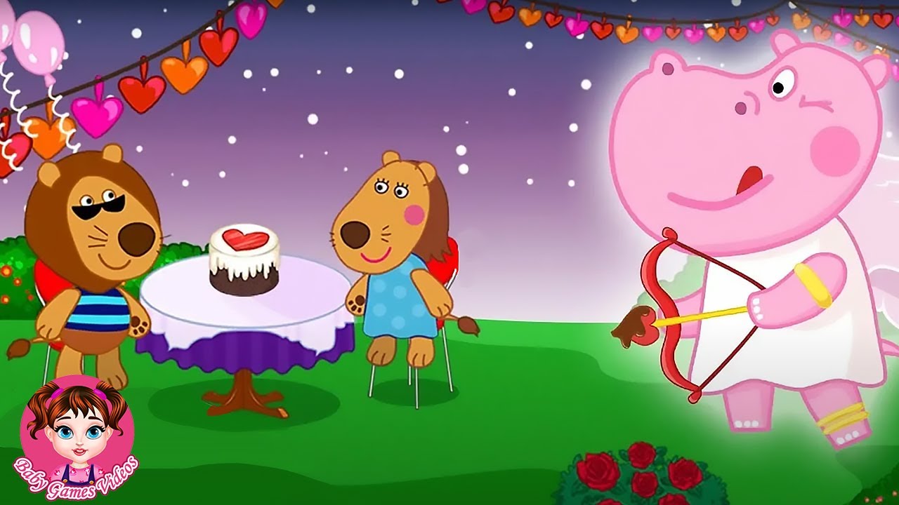 Hippo Valentines Cafe - Hippo Kids Games Full Episode 76 - Baby Games ...