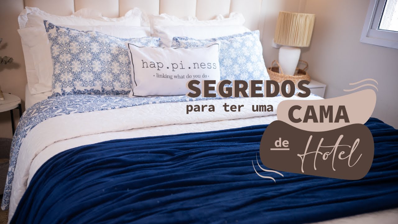CAMA DE HOTEL EM CASA - Passo a Passo pra uma cama posta perfeita - YouTube