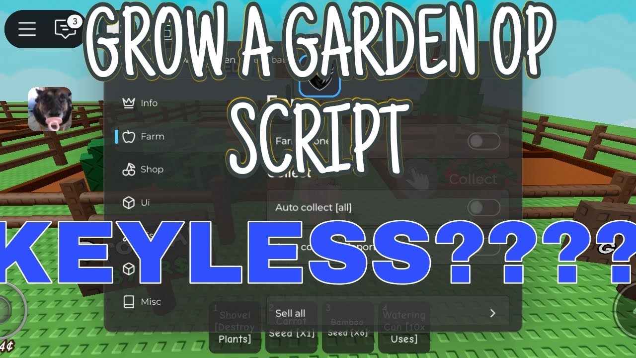 [🐶] Grow a Garden 🌶️ OP script | ROBLOX MOBILE | Auto Farm, auto sell ...