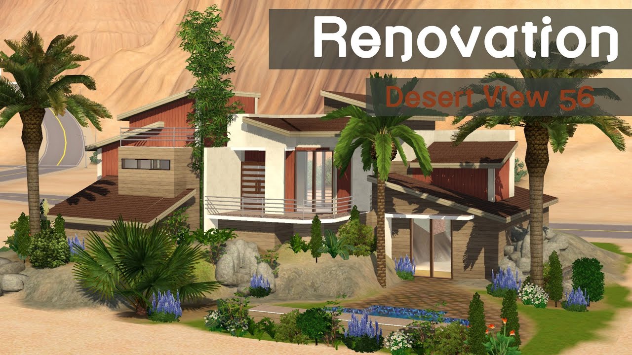 Sims 3 Modern Desert House Let's Build Sims 4 Eco Desert House