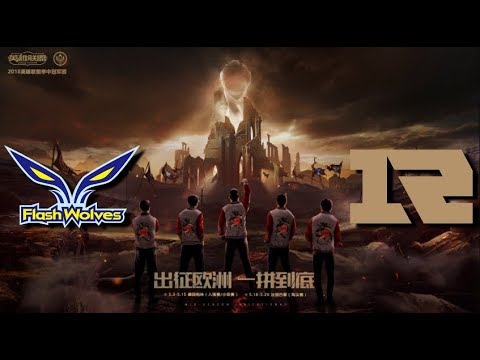 【MSI季中冠軍賽】小組賽 第二天 FW vs RNG - YouTube
