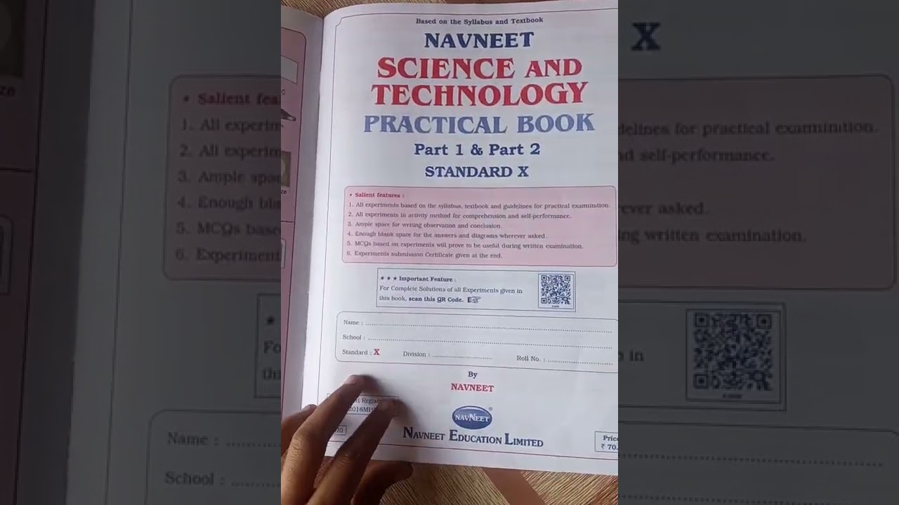 NAVNEET Science And Technology Echnology Practical Book Part 1 Complete navneet-science-and-technology-echnology-practical-book-part-1-complete