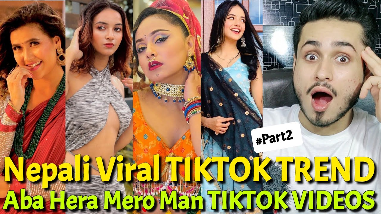 React Nepali Trending Song Aba Hera Mero Man Mandaina Tiktok Videos Part 2 Rk Reactions