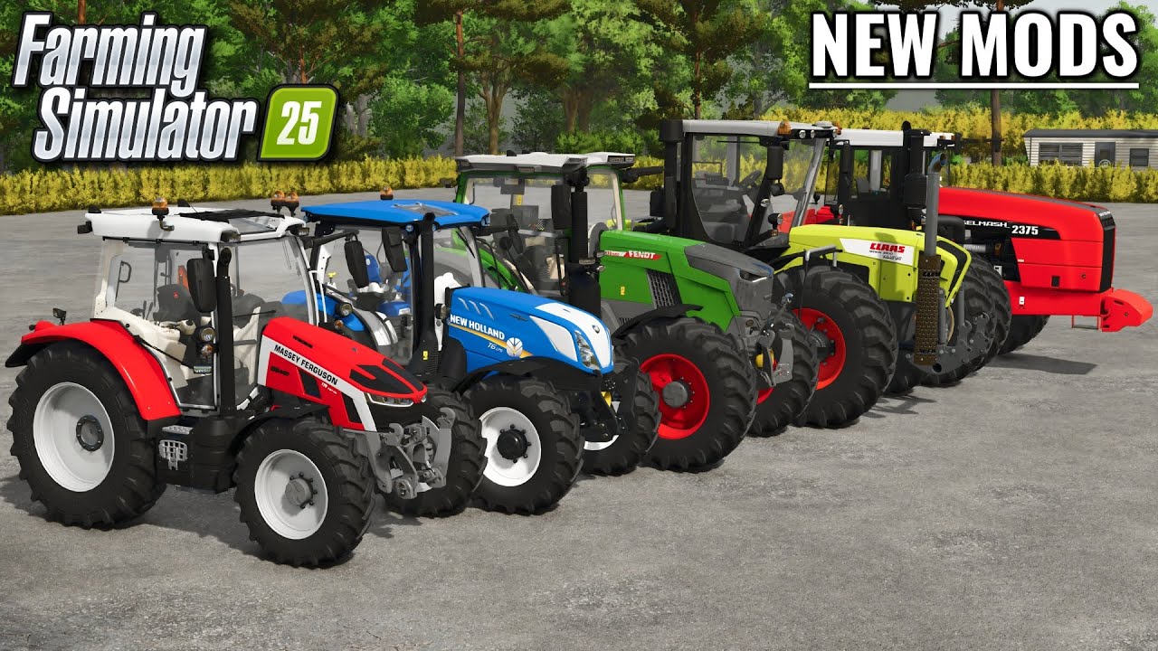 NEW MODS - LOTS OF TRACTORS, NEW EQUIPMENT, & PLACEABLES! | Farm Sim 25 ...