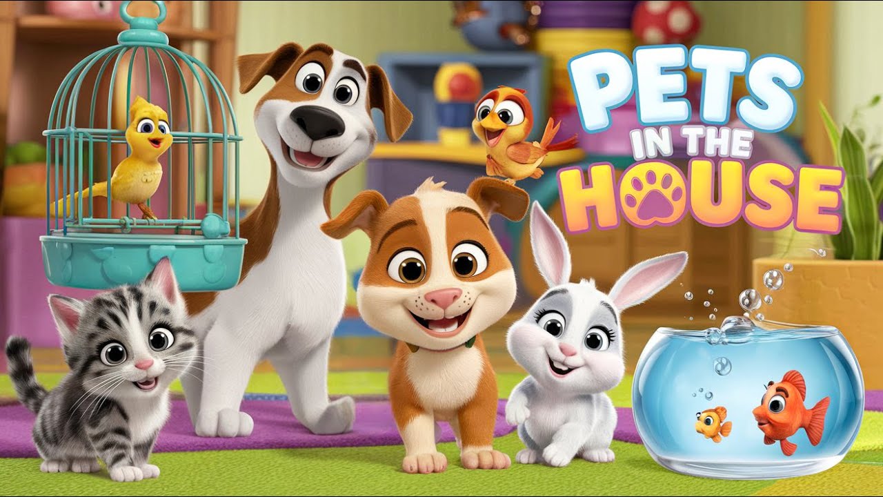 Sing with the Pets in the House 🐱🐶 | Fun Animal Song for Toddlers 🎶 ...