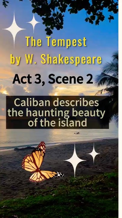 The Tempest: Caliban’s ‘island’ speech #shakespeare #caliban #poetry ...