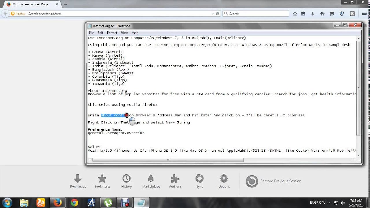 Use Internet.org on Computer/PC/Windows 7, 8 in BD(Robi), India ...