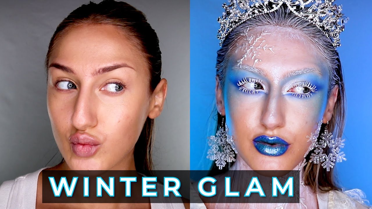 Frozen Ice Queen Makeup Transformation - YouTube