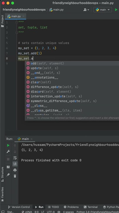 Python interview question, difference between set, tuple and list - YouTube