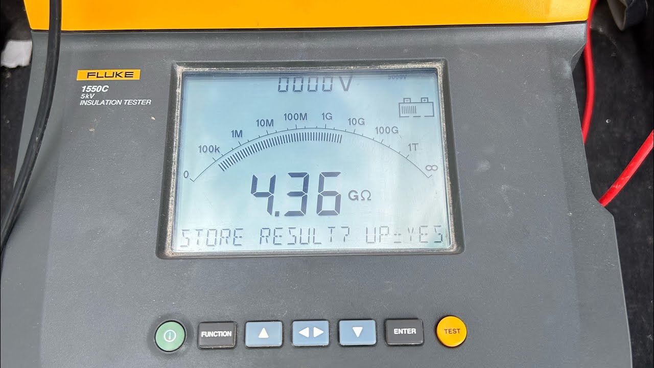 Testing a 15KV Switchboard using a 1550C Fluke Insulation Resistance ...