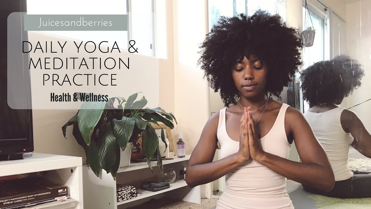 Self Care: Daily Yoga/Meditation Practice - YouTube