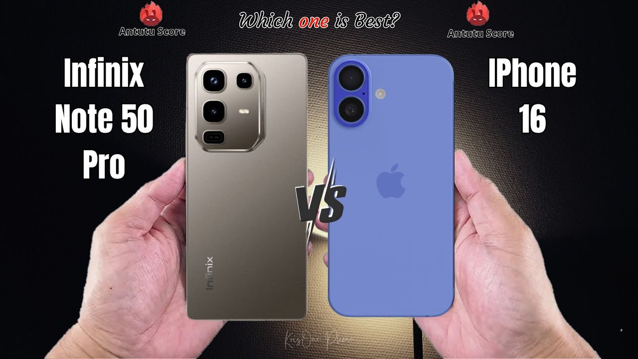 Infinix Note 50 Pro 4G vs IPhone 16 Full comparison ⚡Which one is Best ...