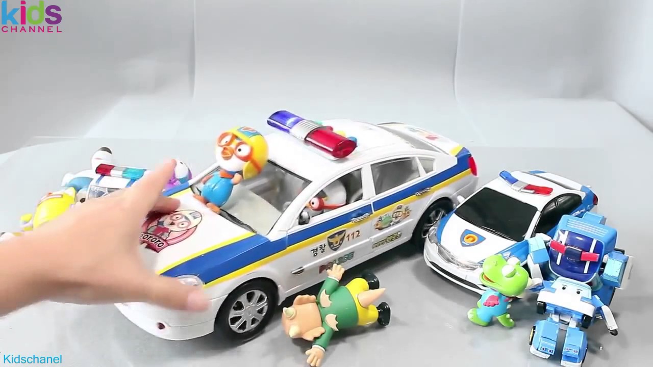 Kidschanel 뽀로로 경찰차 경찰놀이 로보카폴리 또봇c 장난감 에디 Robocar Poli Pororo Toys ...