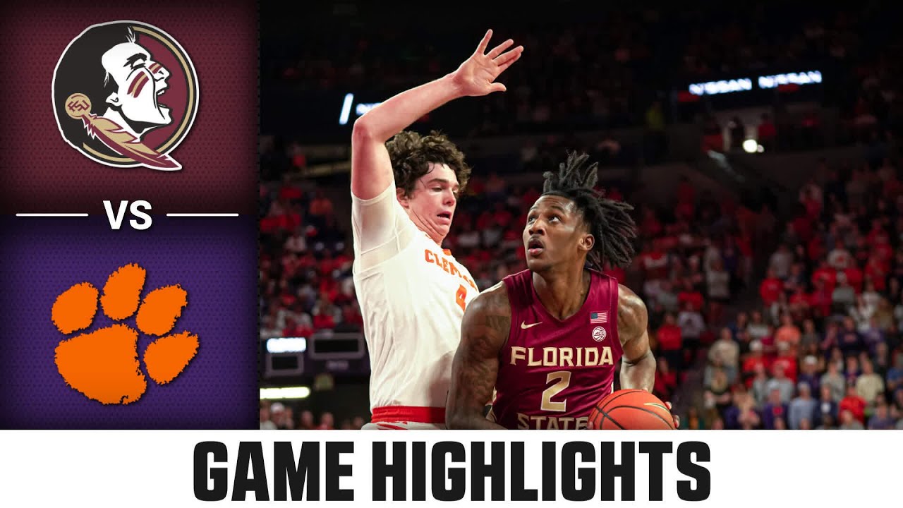 Florida State vs. Clemson Game Highlights | 2023-24 ACC Men's ...