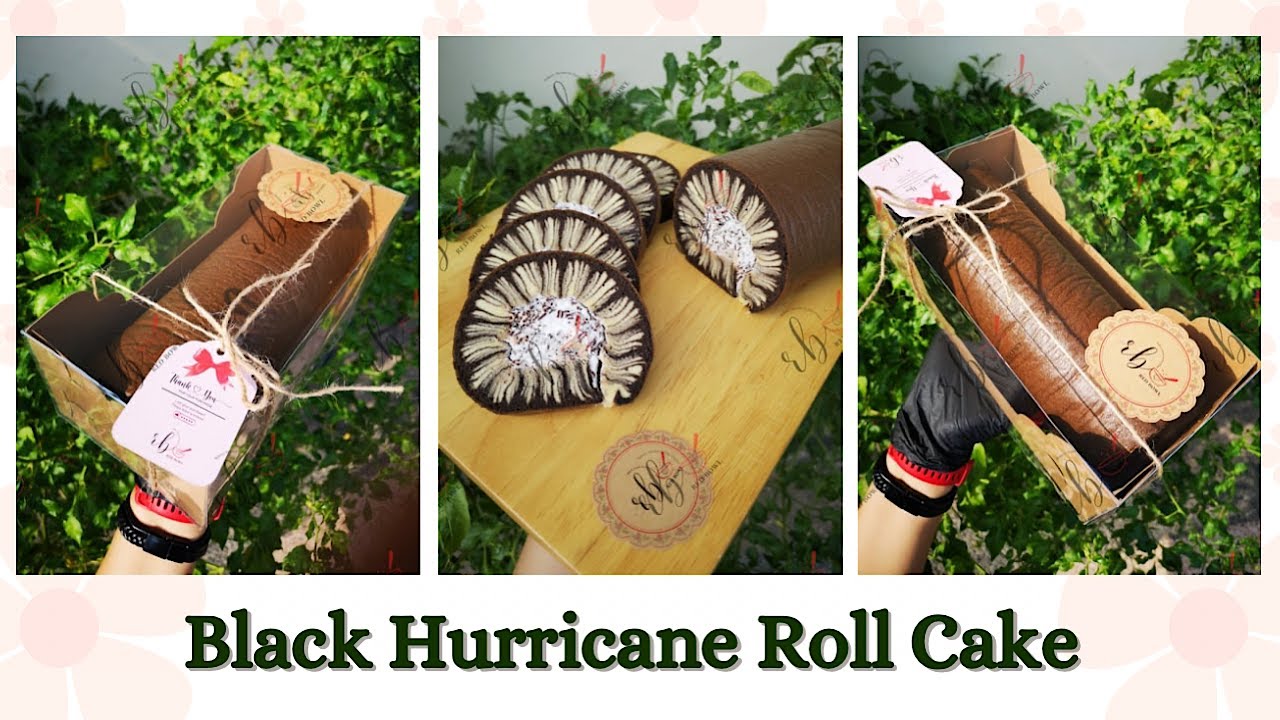 For Sale! Black Hurricane Roll Cake for @Red Bowl | Suka Suka Amel ...