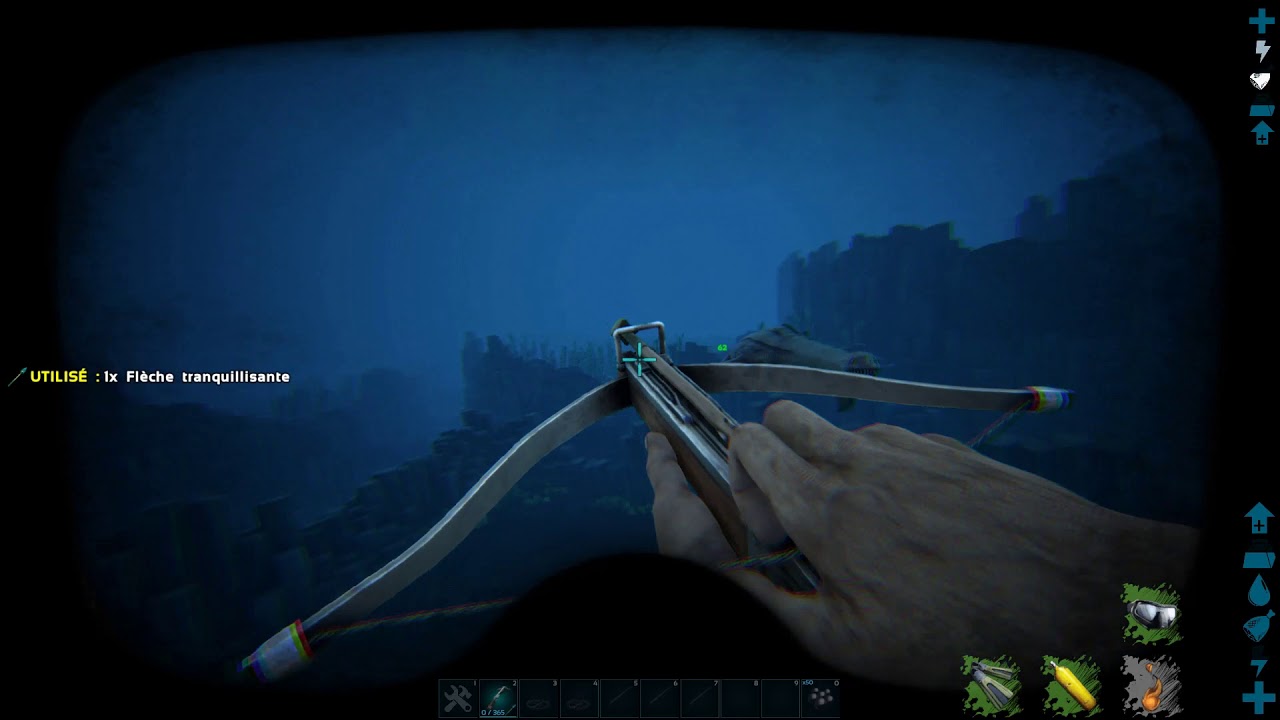 Ark How to tame underwater dino pretty easy - YouTube