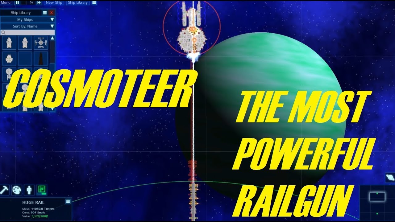 Cosmoteer -THE MOST POWERFUL RAILGUN - YouTube