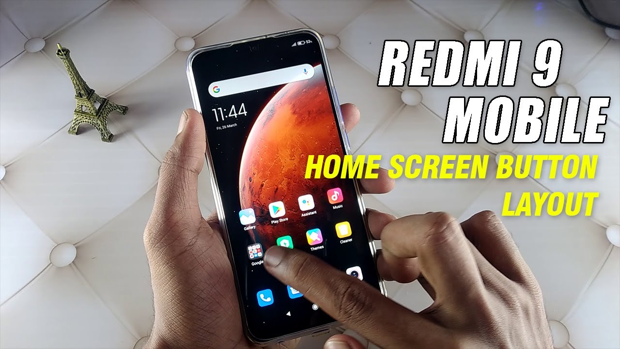 Redmi 9 - How To Change Home Screen Button Layout - YouTube