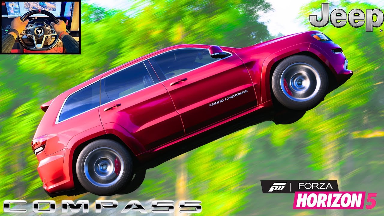 Flying MY New Jeep Compass 😱😱😈😈|| Forza Horizon 5 - Thurstmaster t248 ...