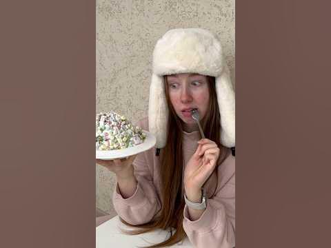 СДЕЛАЛА ТОРТ В ВИДЕ ТАРЕЛКИ ОЛИВЬЕ🥂🎄 Самый новогодний - YouTube