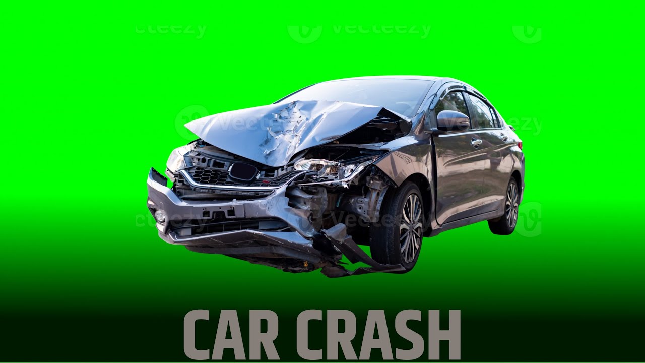 Car Crash Green Screen Video || Green Screen || Chroma Key || Content ...