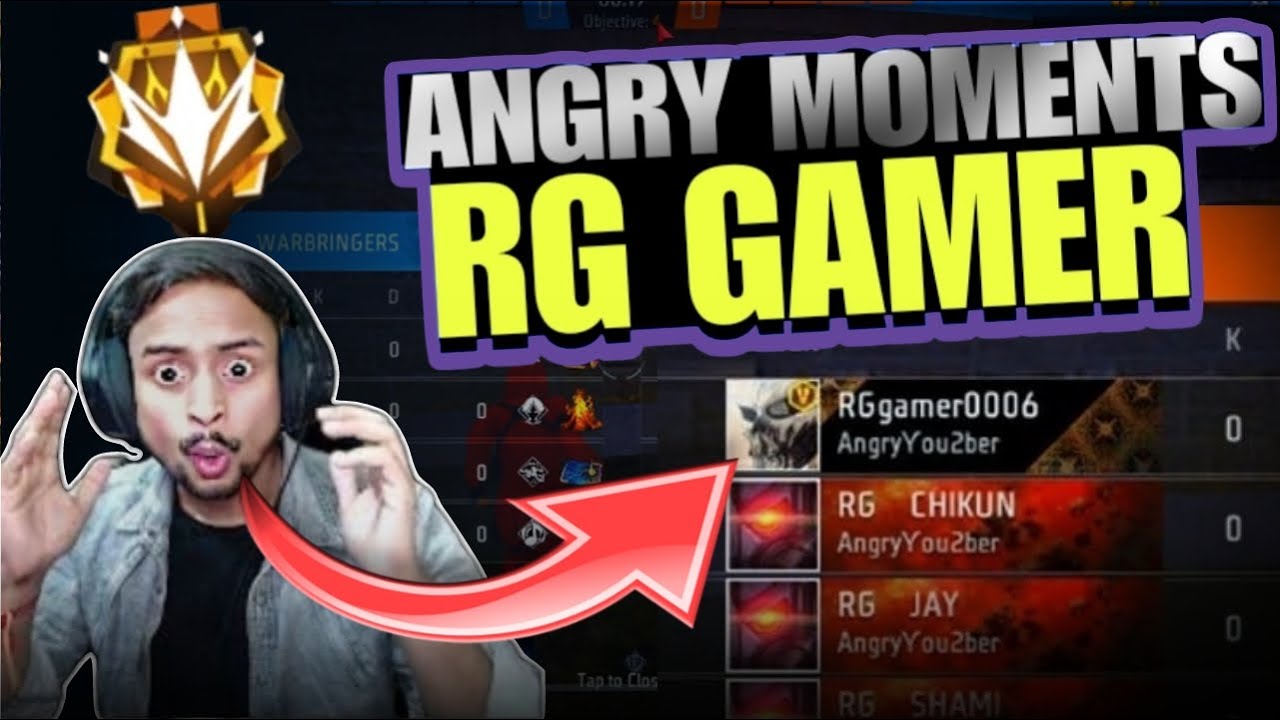 RG GAMER ANGRY MOMENTS | TODAY NEW MATCHMAKING VIDEO | P143 VS RG GAMER ...