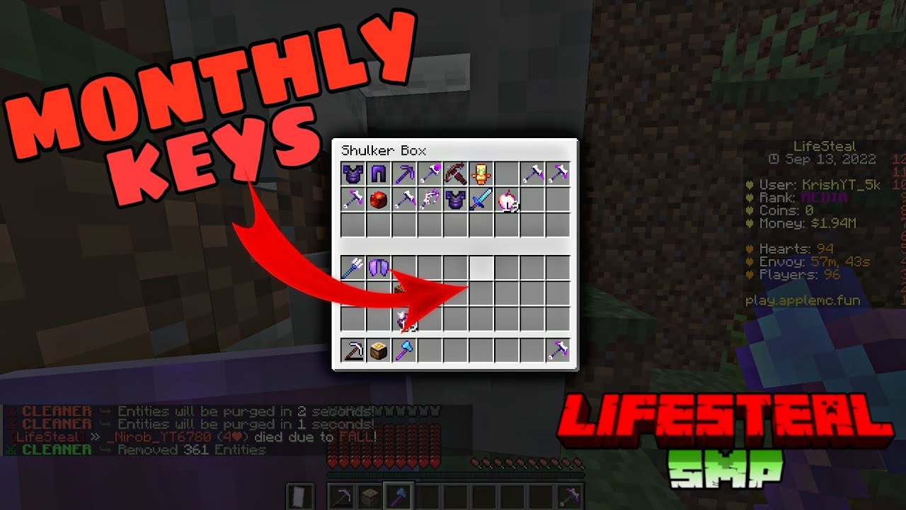 I Opened MONTHLY CRATES!! in Apple mc Server| Apple mc minecraft server ...