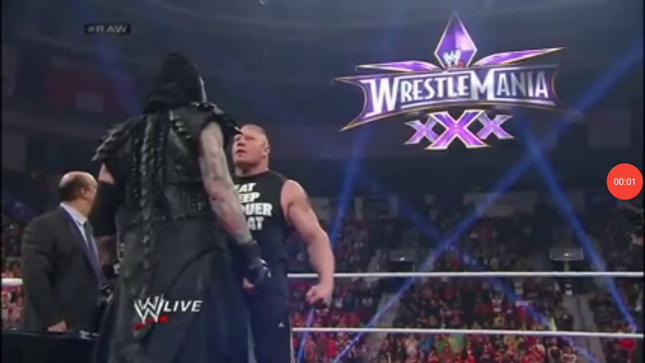 BROCK LESNAR is suprised by the return of the undertaker:RAW , SEP 16 ...