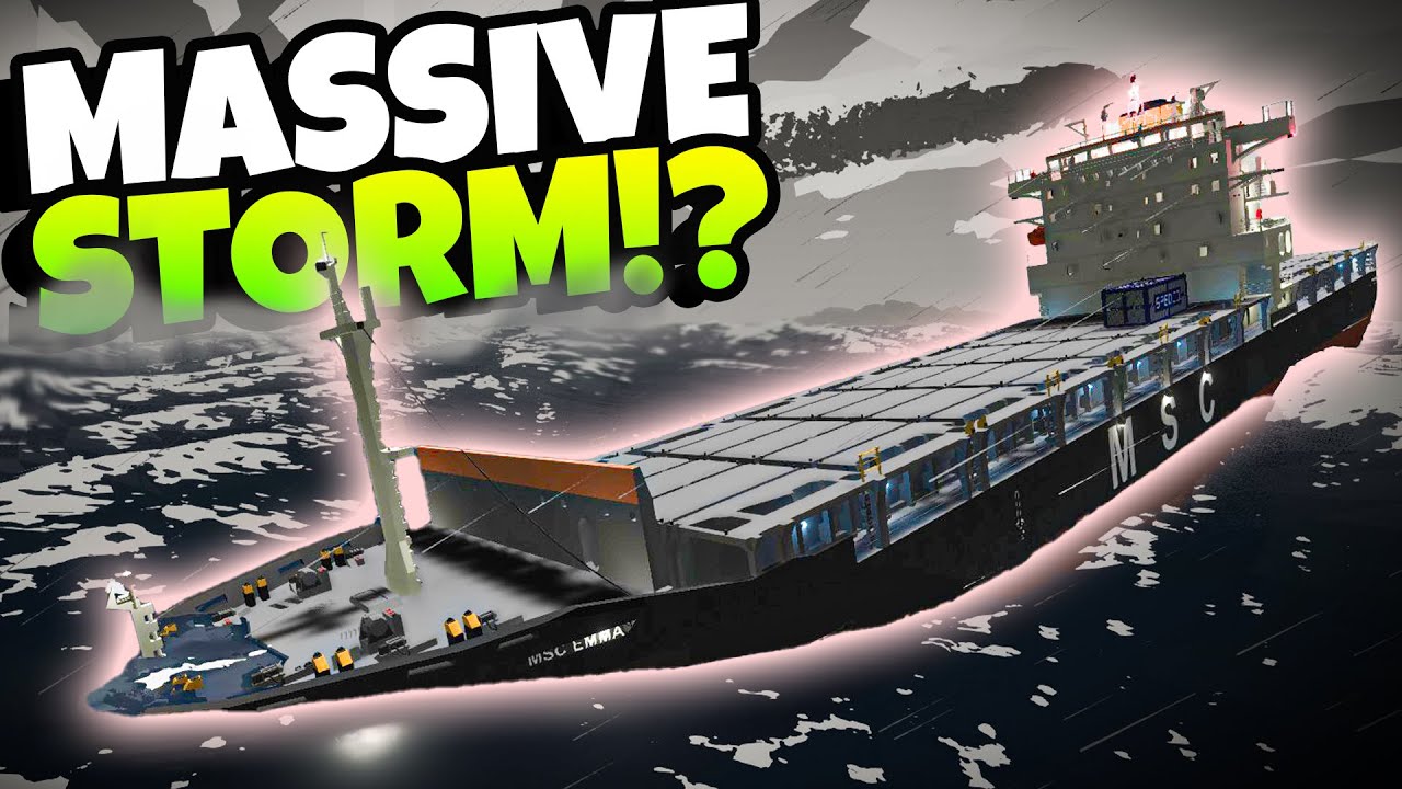 A Massive STORM Sunk The Worlds MOST DANGEROUS Ship in Stormworks ...