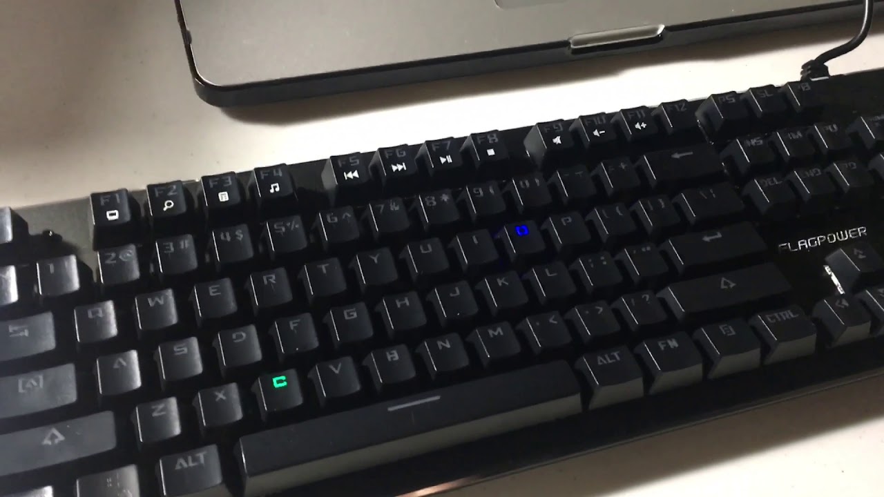 Flagpower Mechanical Gaming Keyboard Backlit Anti-ghosting CK100 Test ...