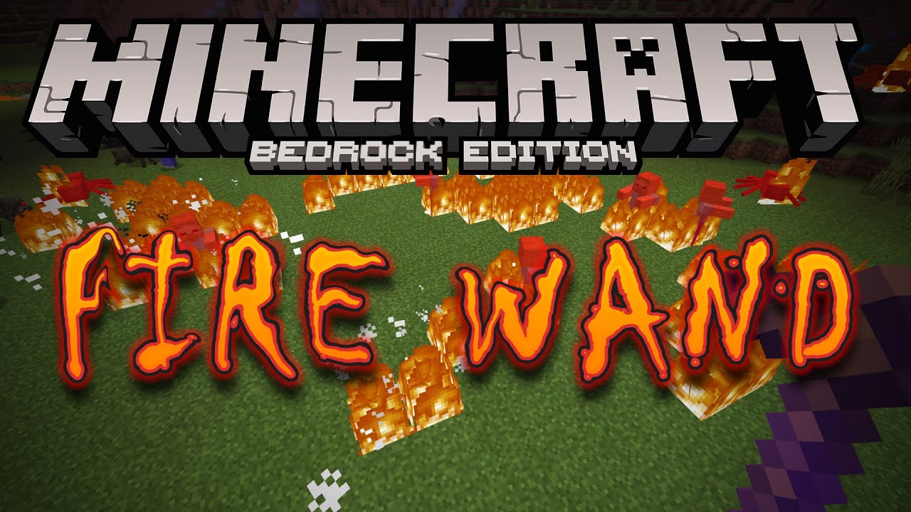 Minecraft Fire Wand 🔥 | MC BEDROCK 👍 - YouTube