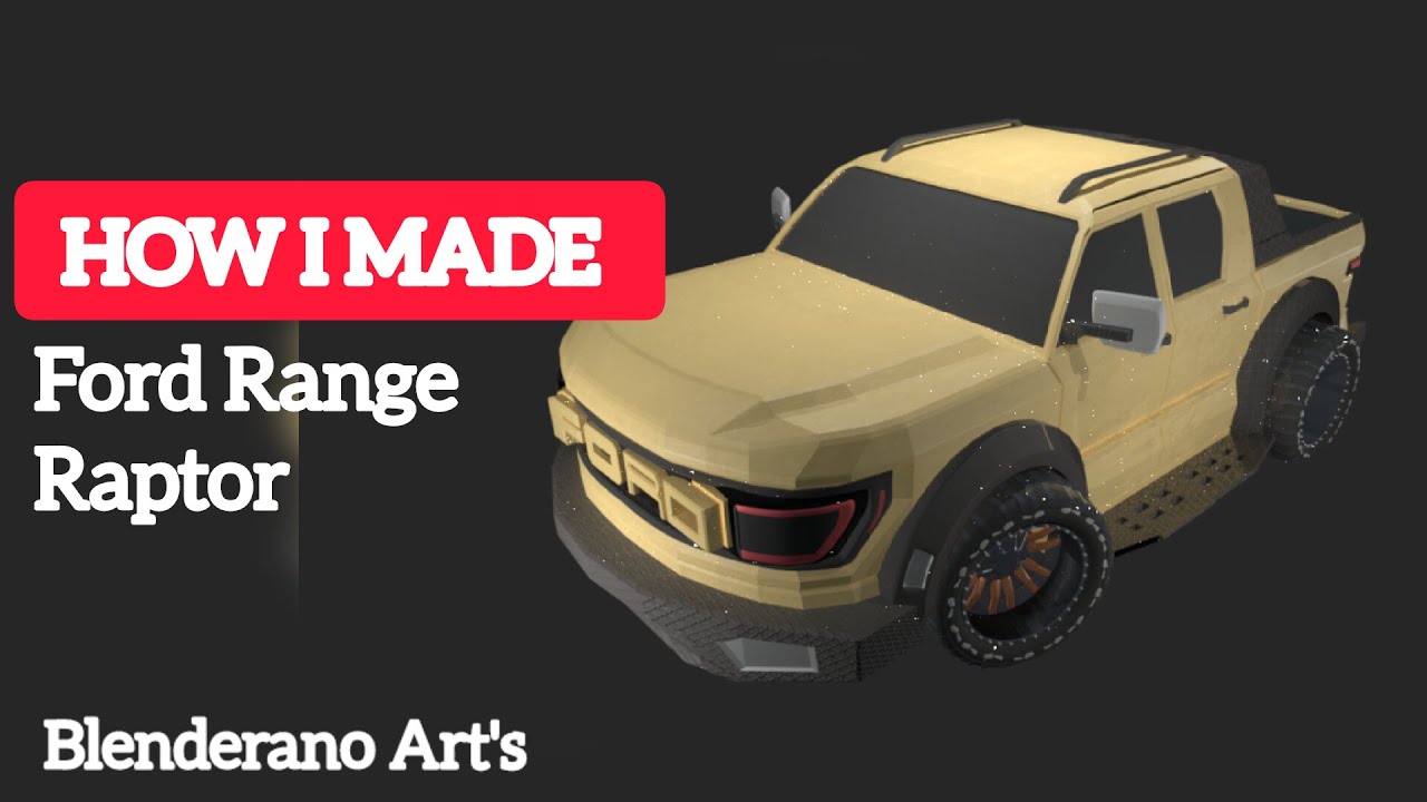 How to Make Ford Ranger Raptor F-150 in Blender| Process Modeling ...