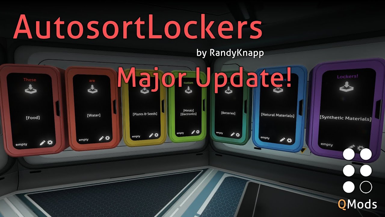 Subnautica AutoSort Lockers - YouTube