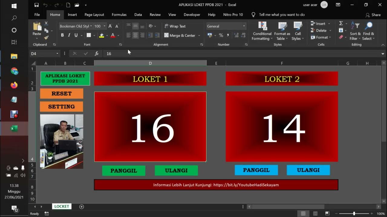 Aplikasi Loket Antrian Gratis berbasis file Excel VBA - YouTube