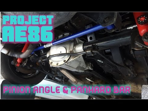 Ep52 PROJECT AE86 measuring pinion angle and Megan adjustable panhard ...
