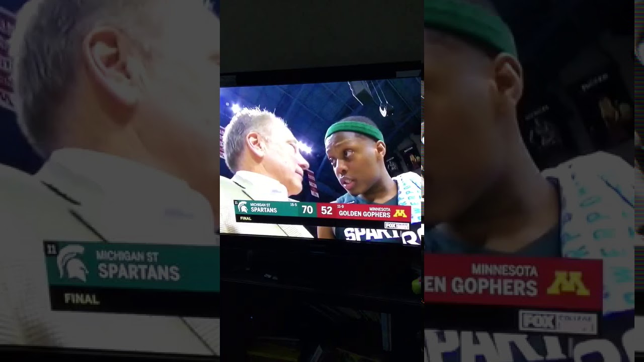 Tom Izzo Telling Cassius Winston About Kobe Bryant's Death on Live TV ...