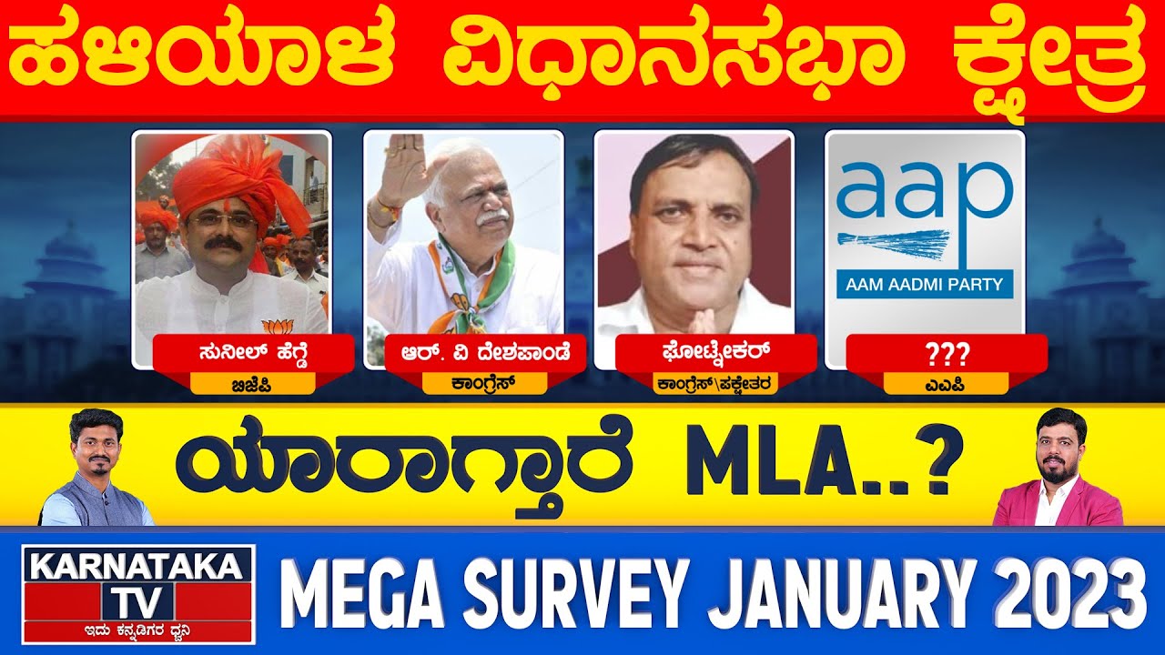 Haliyal Constituency | Karnataka Elections Survey Jan 2023 | Uttara ...