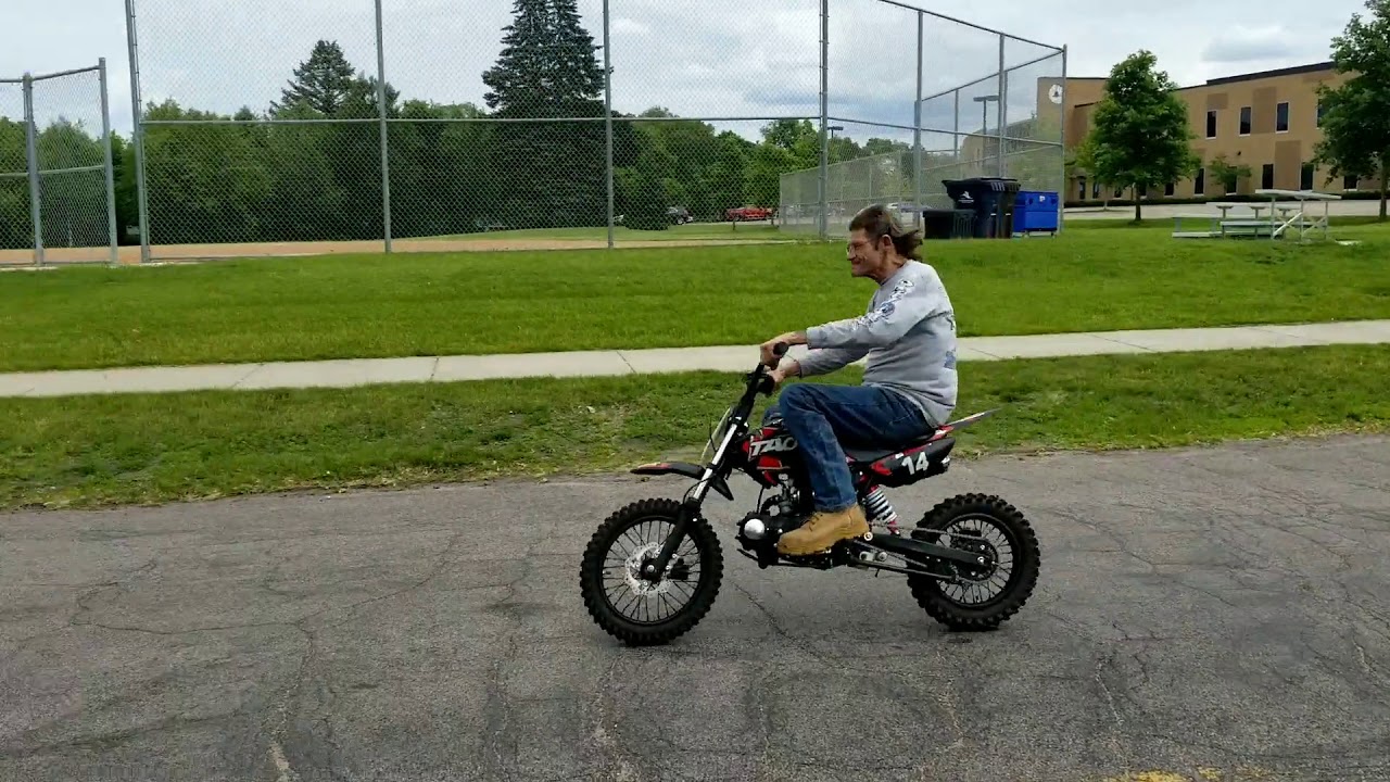TAO DB-14 107cc Off-Road Dirt Bike Ride - YouTube