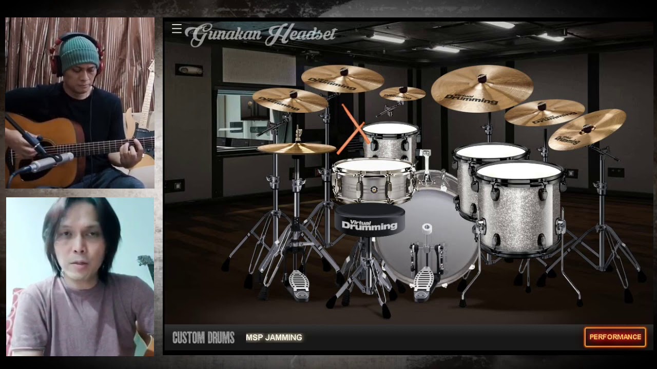 Jamming Online with Once & Andra Ramadhan. Dewa 19 - SATU - YouTube