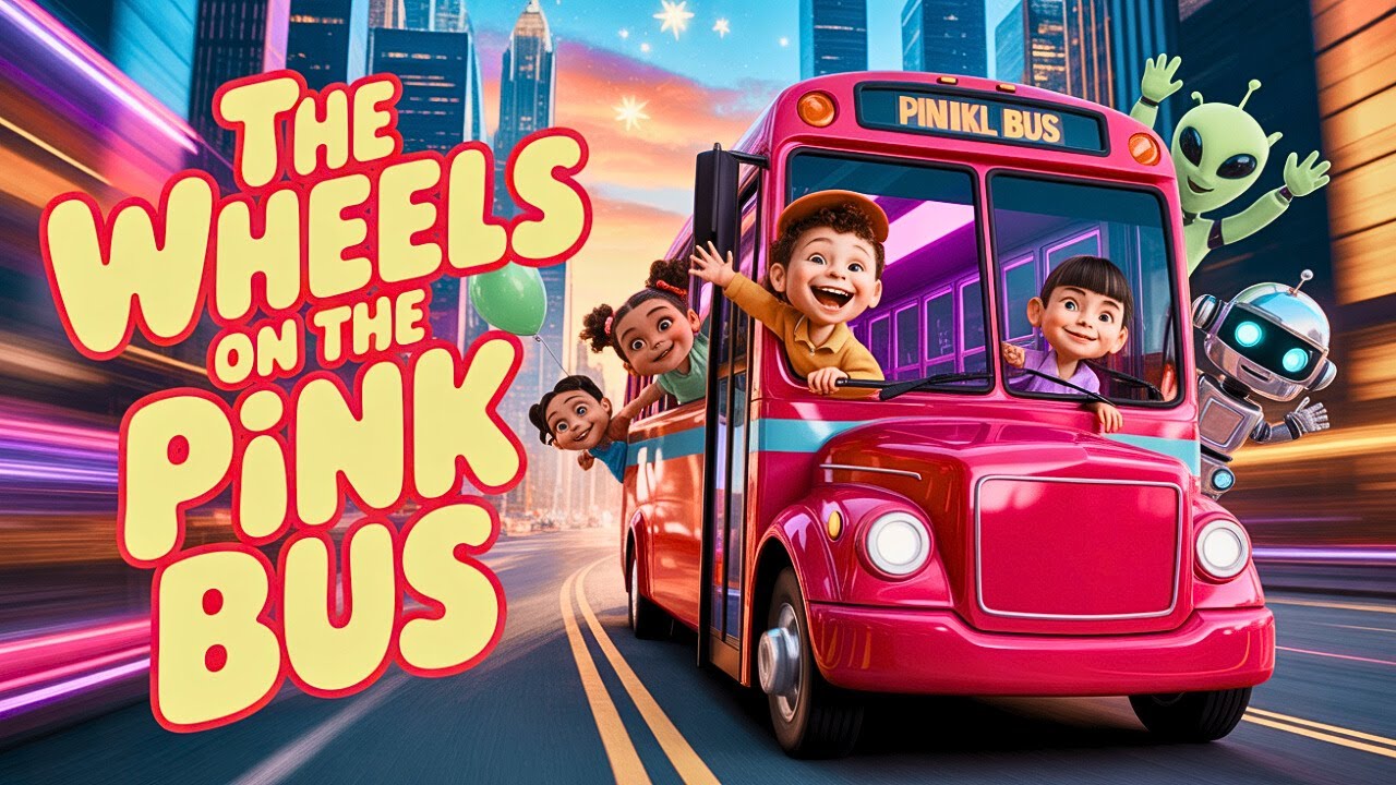 The Wheels on the Pink Bus | Nursery Rhymes & Kids Song - YouTube