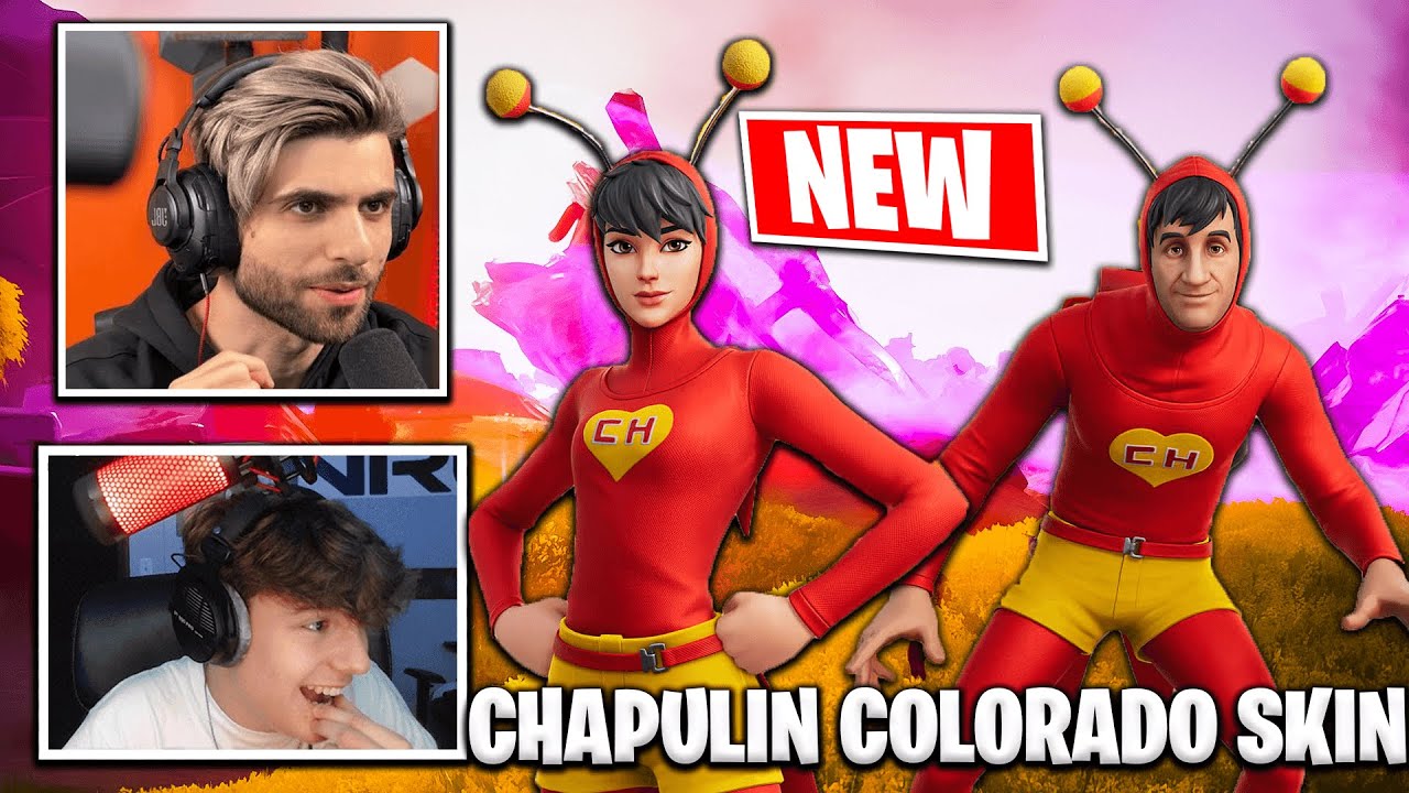 Streamers Play With Chapulin Colorado Skin In Fortnite! Chapulin ...