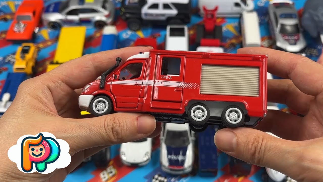 Colorful Playground Model Cars Show for Kids - YouTube